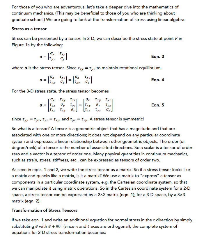 Mechanics Of Materials - MATLAB required to do | Chegg.com