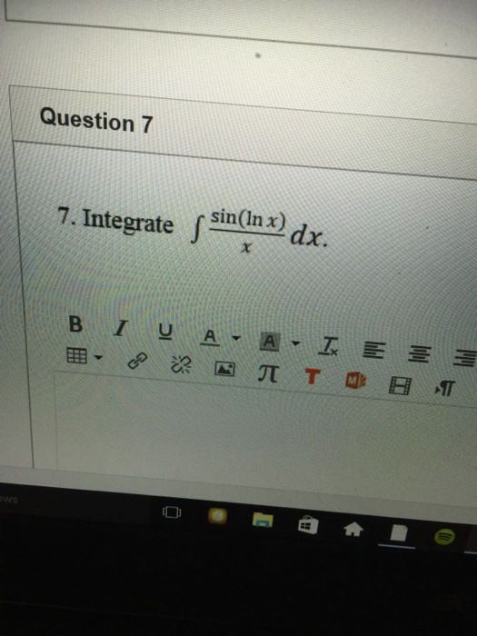 Solved Integrate integral sin(ln x)/x dx. | Chegg.com