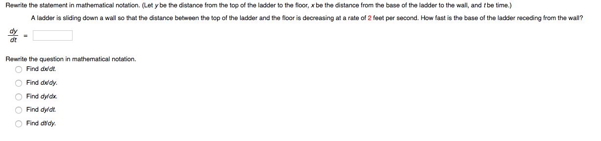 Solved Rewrite the statement in mathematical notation. (Let | Chegg.com