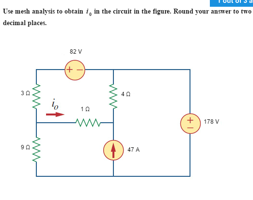 Solved hint: assign mesh currents i1, i2 and i3 to two | Chegg.com