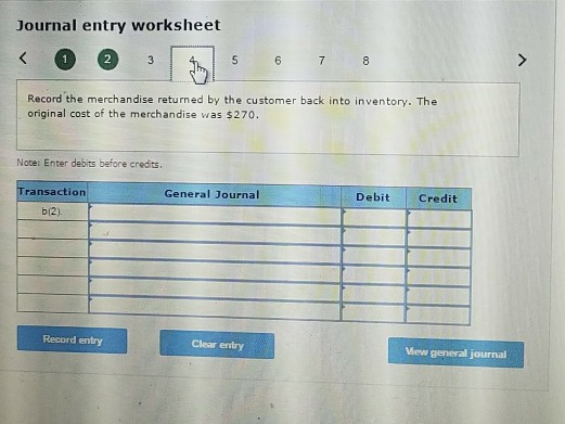 Solved Journal entry worksheet 6 Record the cash sales of | Chegg.com