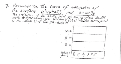 Solved Parameterize the curve of intersection of the surface | Chegg.com