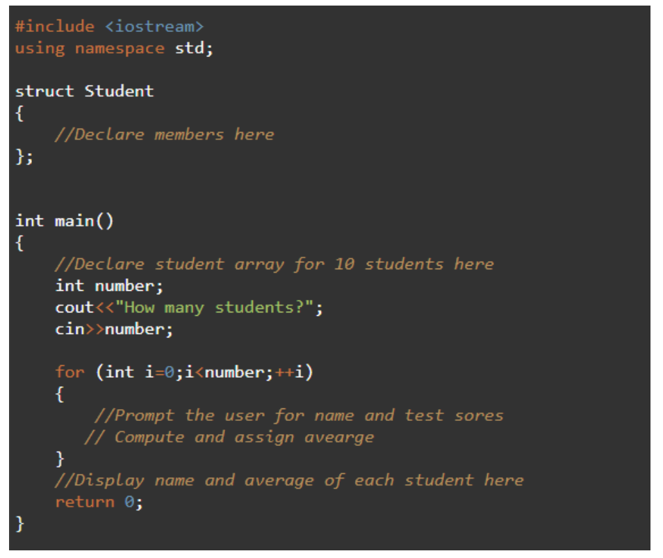 Solved In some cases, instead of declaring multiple | Chegg.com