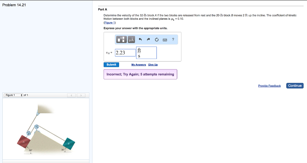 Solved Determine the velocity of the 32-lb block A if the | Chegg.com