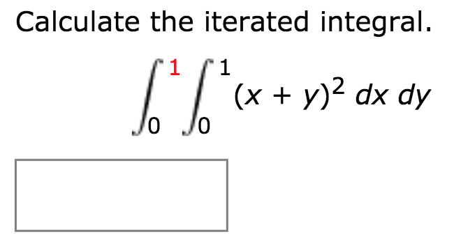 Solved Calculate the iterated integral. (x y)2 dx dy Jo Jo | Chegg.com