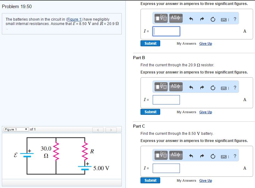 Solved The batteries shown in the circuit in (Figure 1) have | Chegg.com
