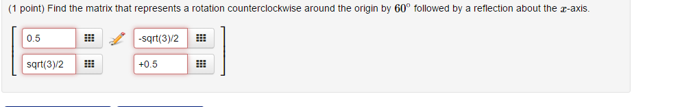 Solved Find the matrix that represents a rotation | Chegg.com