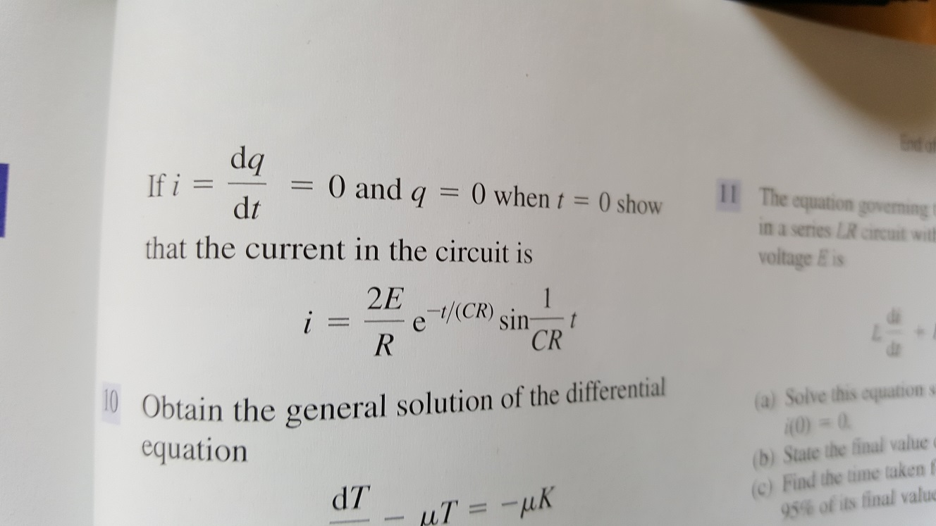 Solved Answer the question on the second order differential | Chegg.com