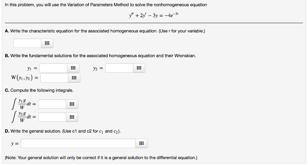 Solved In this problem, you will use the Variation of | Chegg.com