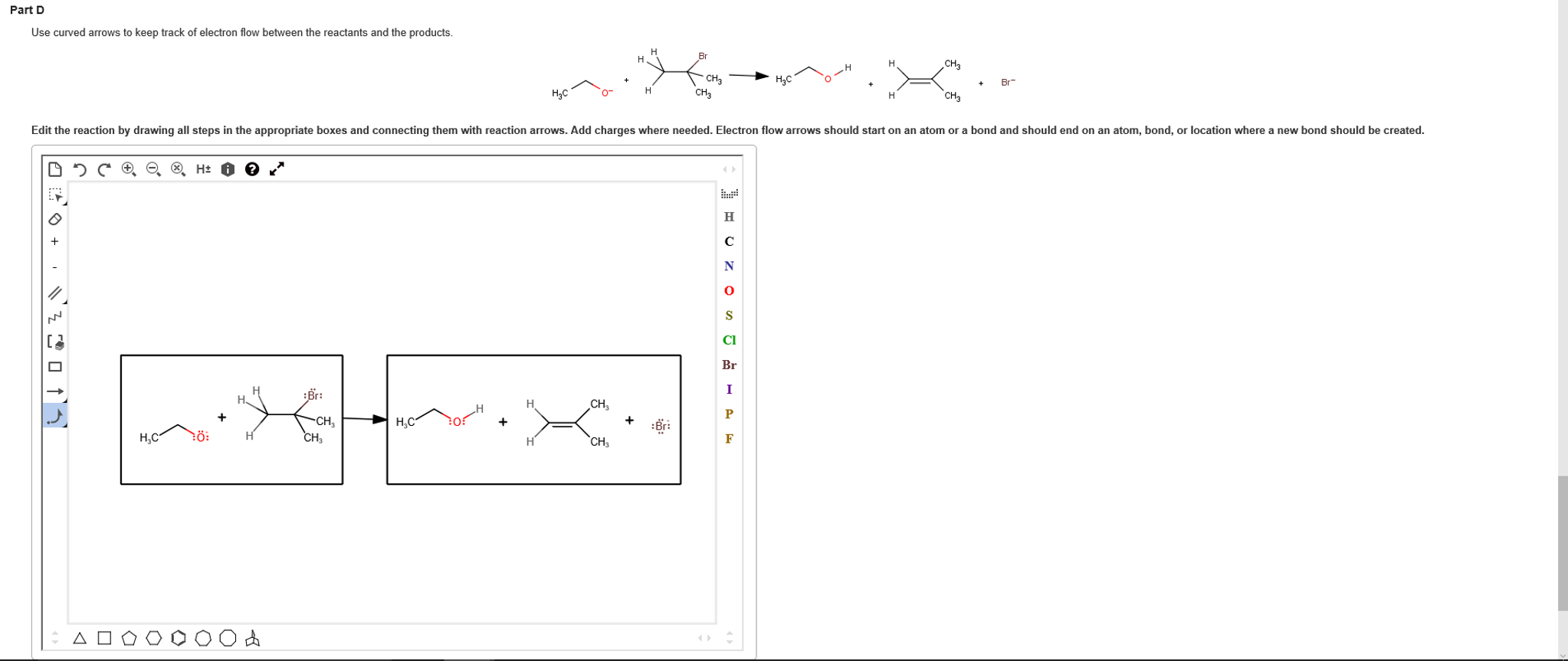 Solved Use curved arrows to keep track of electron flow | Chegg.com