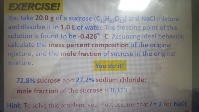 Solved You take 20.0 g of a sucrose (C_12 H_22 O_11) and | Chegg.com