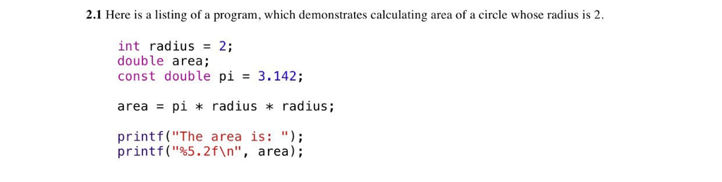 Solved Here is a listing of a program, which demonstrates | Chegg.com