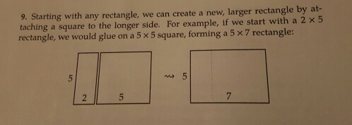 Solved Starting with any rectangle, we can create a new, | Chegg.com