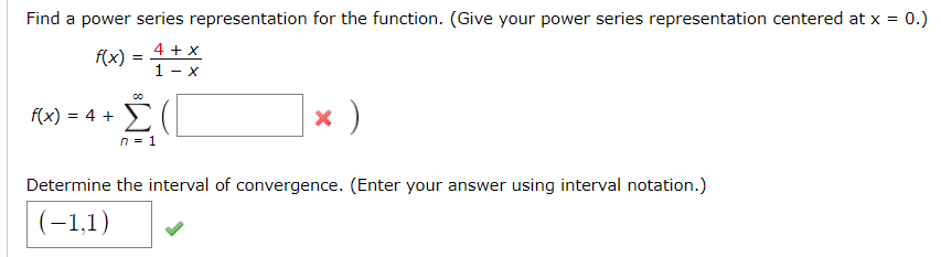 Solved Find a power series representation for the function. | Chegg.com