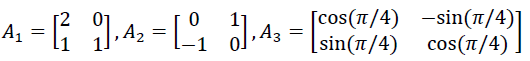 Solved For each of the following linear transformation | Chegg.com