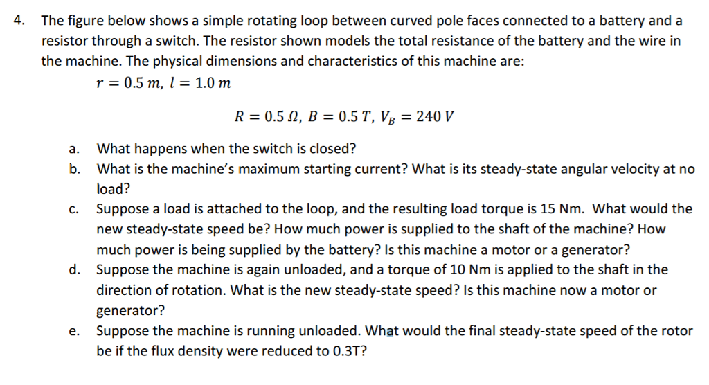 Solved The figure below shows a simple rotating loop between | Chegg.com