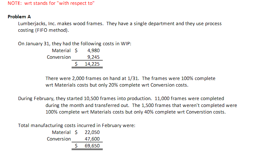Solved NOTE: wrt stands for "with respect to" Problem A | Chegg.com