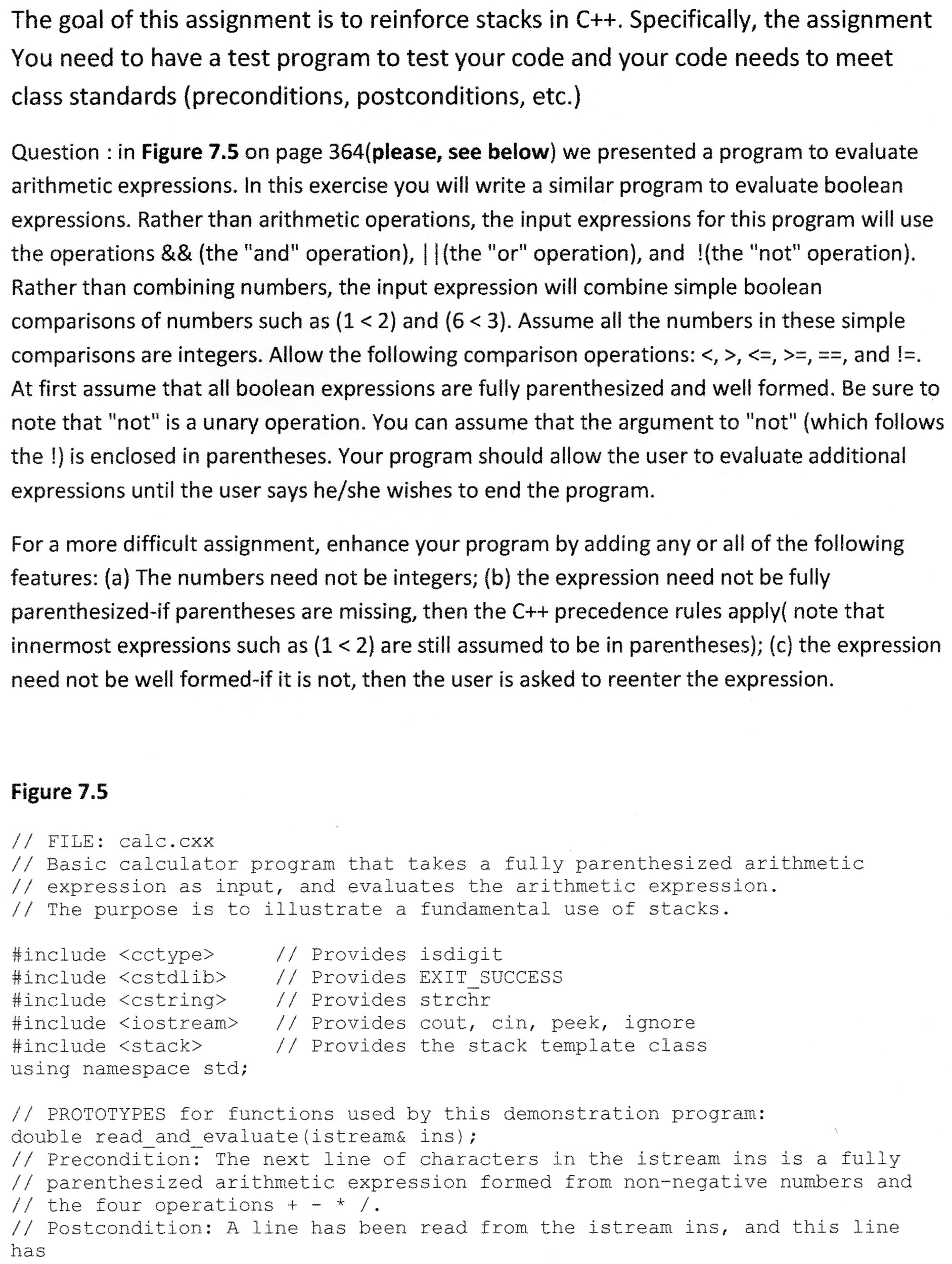 Solved Code To Copy File Calccxx Basic Calculator 