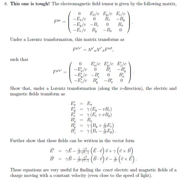Solved General relativity/four vectors Will give points | Chegg.com
