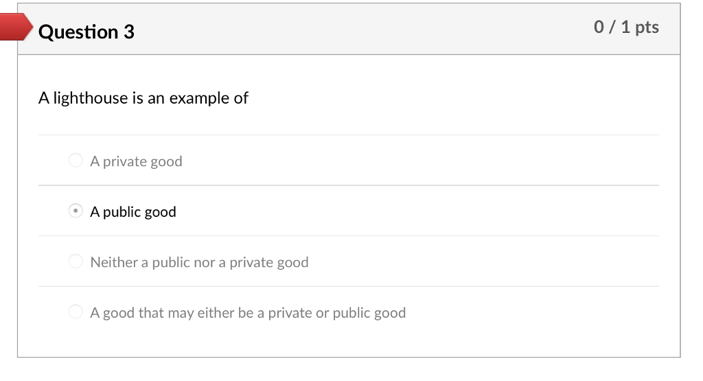 Solved Question 3 0/1 pts A lighthouse is an example of A | Chegg.com
