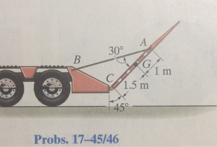 Solved The drop gate at the end of the trailer has a mass of | Chegg.com