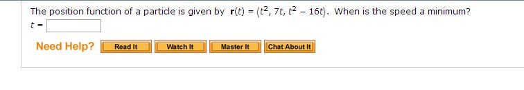 Solved The Position Function Of A Particle Is Given By R T