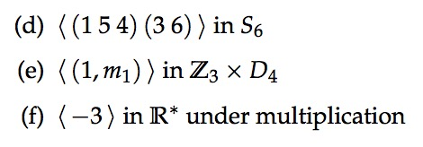 Solved Write down the elements of the following cyclic | Chegg.com