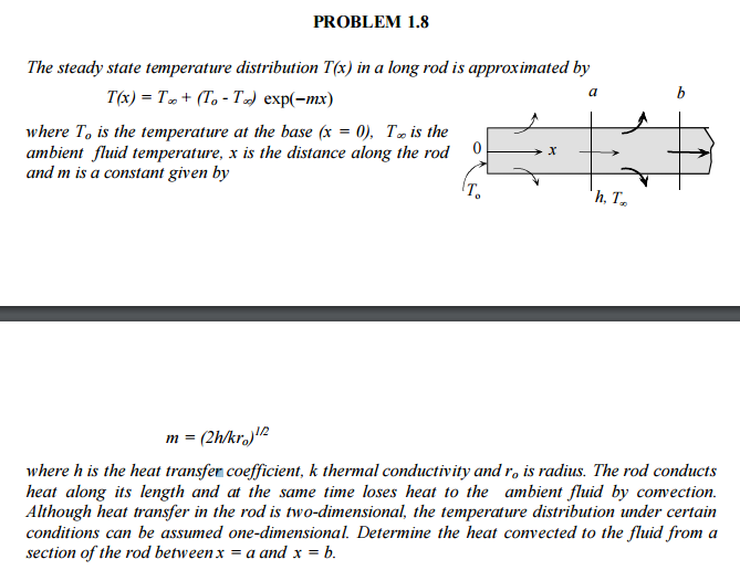 Solved The steady state temperature distribution T(x) in a | Chegg.com