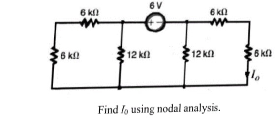 Solved Find I0 Using Nodal Analysis 7481