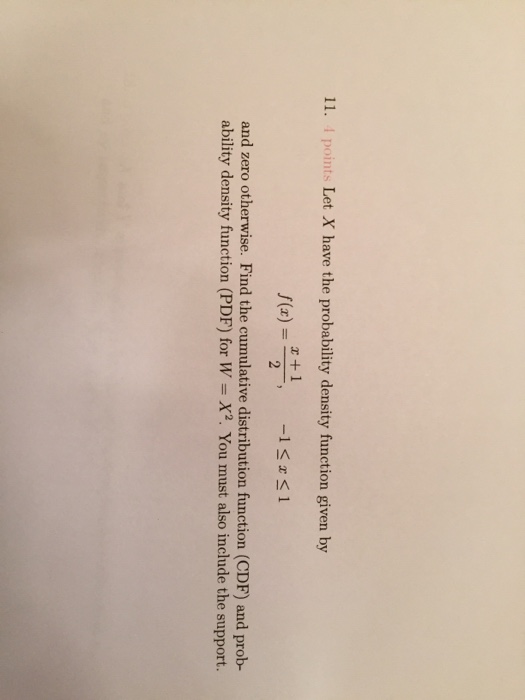 Solved Let X have the probability density function given by | Chegg.com