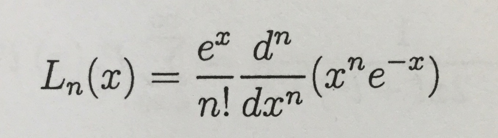 Solved Use Rodrigues' formula shown below to derive the | Chegg.com