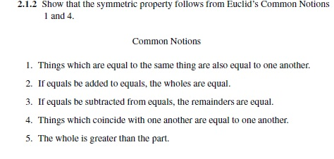 Solved Show that the symmetric property follows from | Chegg.com
