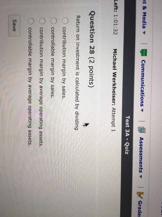 Solved Return on investment is calculated by dividing | Chegg.com