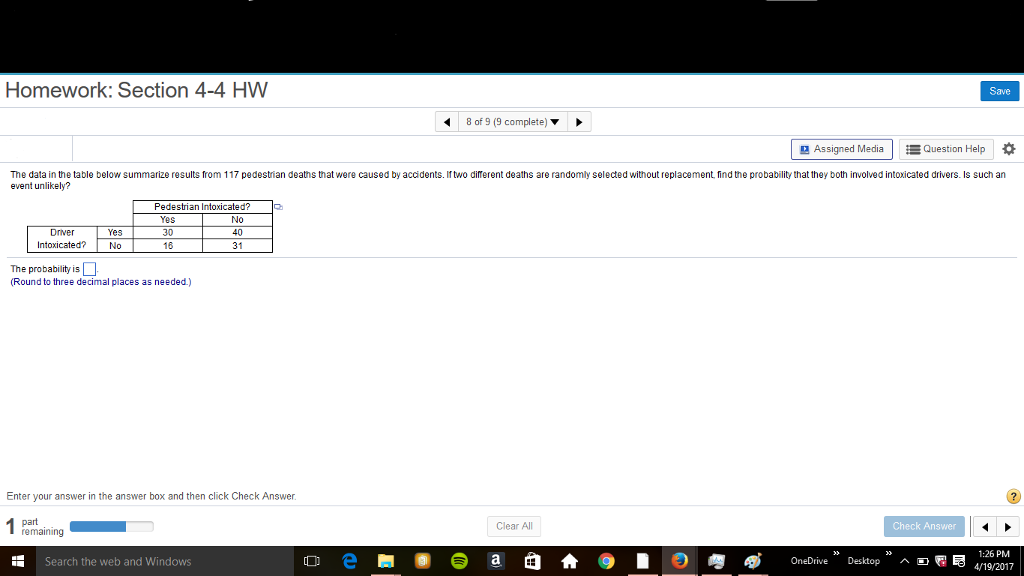Solved Save Homework Section 4 4 Hw 8 Of 9 9 Plete
