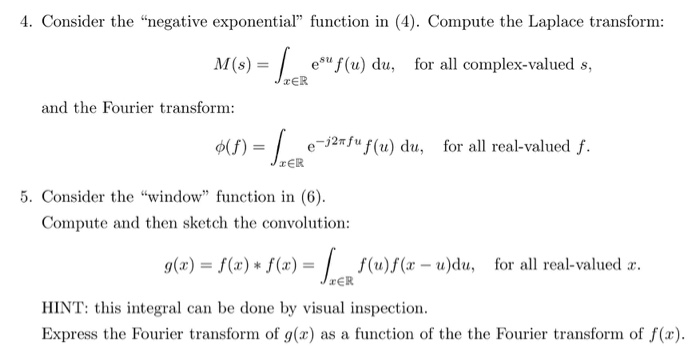 Solved 4. Consider the "negative exponential" function in | Chegg.com