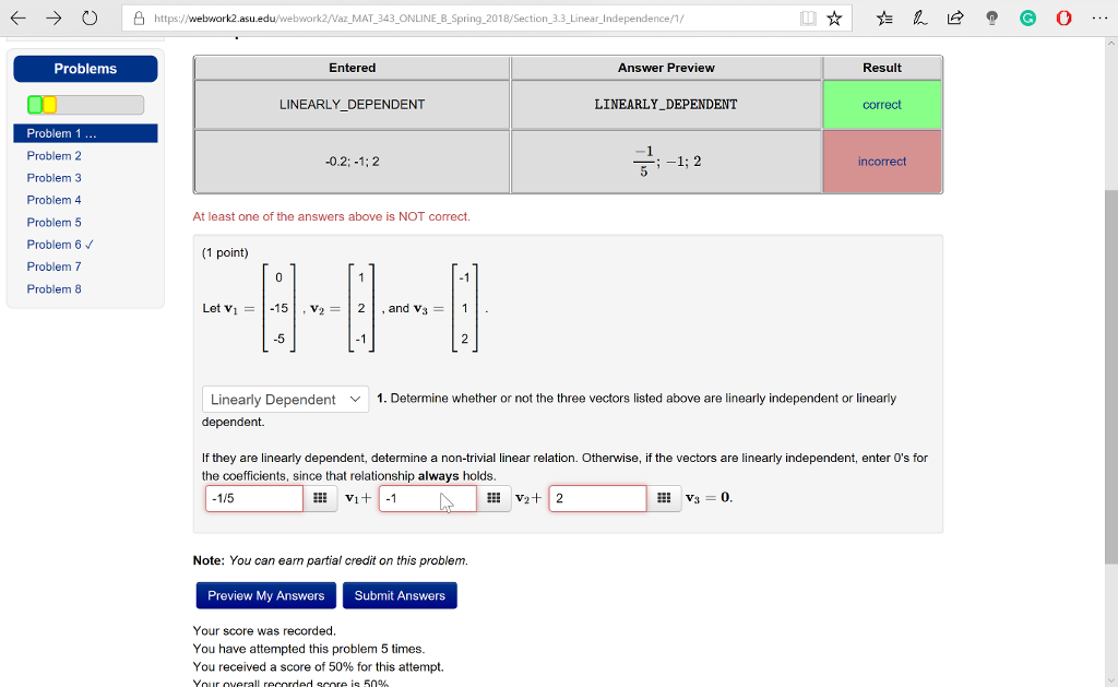 Solved e https://webwork2.asu.edu/webwork2/Waz MAT 343 | Chegg.com