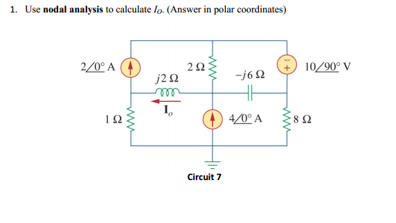 Solved Use nodal analysis to calculate Io. | Chegg.com