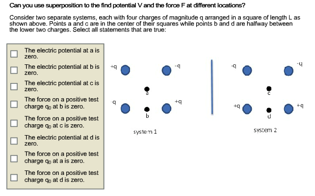 Solved Can you use superposition to the find potential V and | Chegg.com