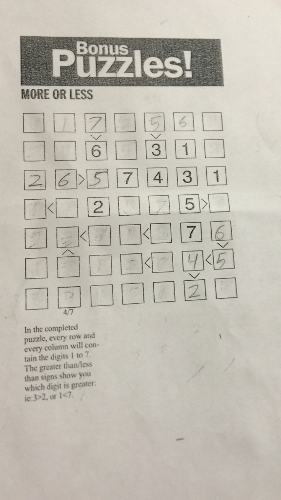 Solved In the completed puzzle, every row and every column | Chegg.com