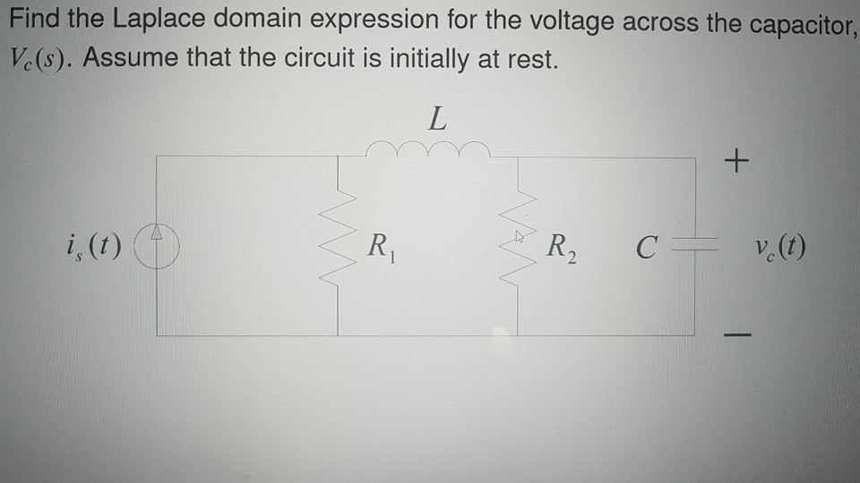 Solved Find the Laplace domain expression for the voltage | Chegg.com