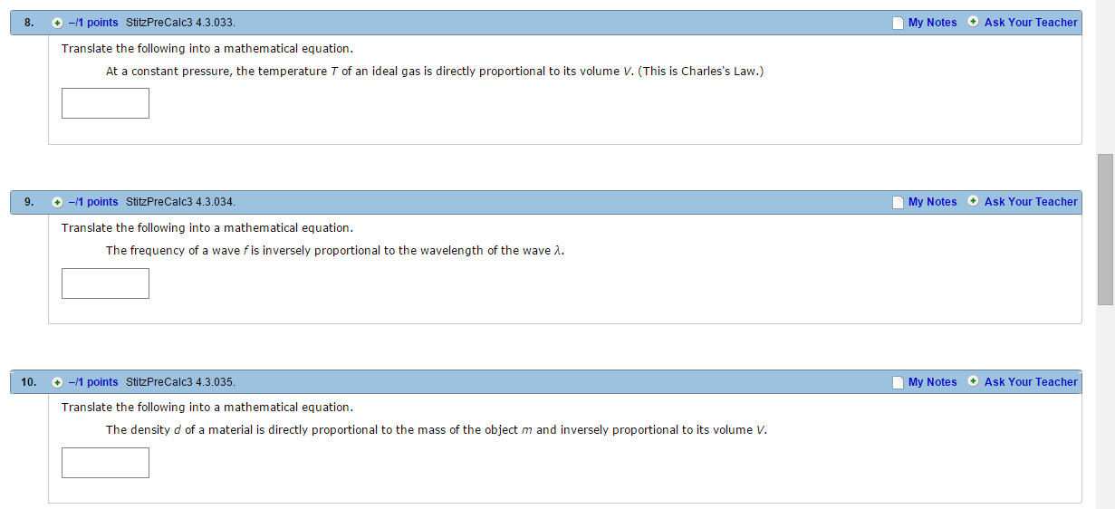 Solved Transalate the following into a mathmatical equation. | Chegg.com