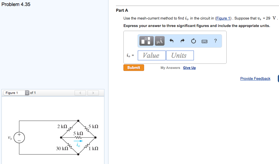 Solved Use the mesh-current method to find io in the circuit | Chegg.com