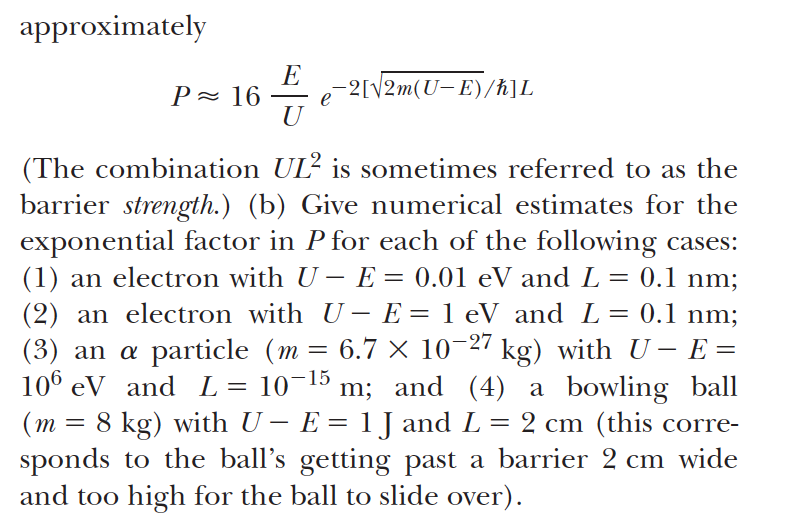 Solved 5. (a) Tunneling of particles through barriers that | Chegg.com