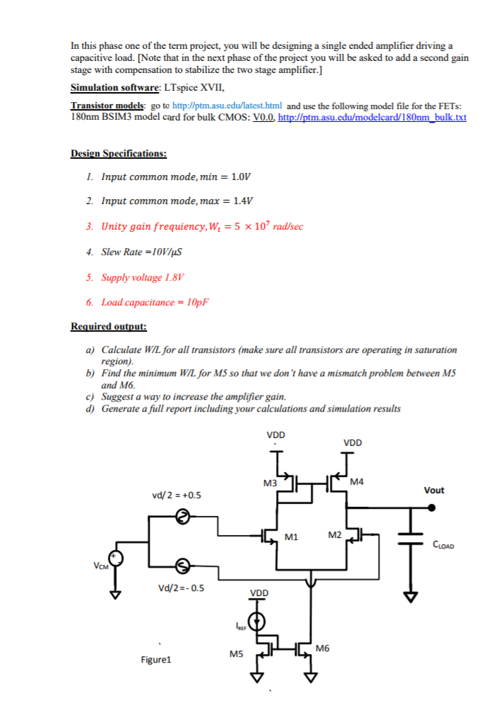 In this phase one of the term project, you will be | Chegg.com