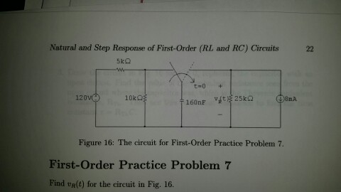 Solved Natural and Step Response of First-Order (RL and RC) | Chegg.com