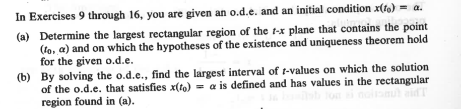 Solved In Exercises 9 through 16, you are given an o.d.e (a) | Chegg.com