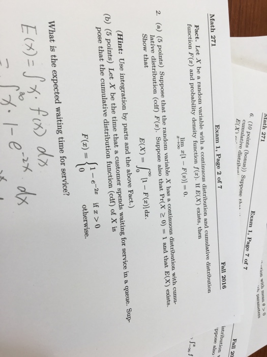 Solved Let X Be A Random Variable With A Continuous Function 5682
