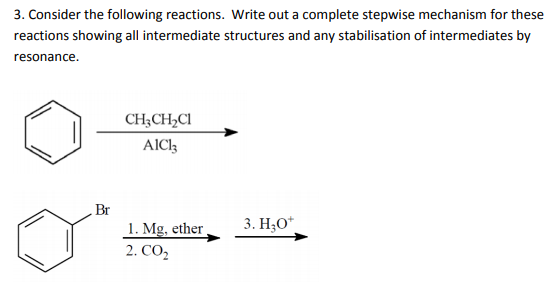 Solved 3. Consider the following reactions. Write out a | Chegg.com