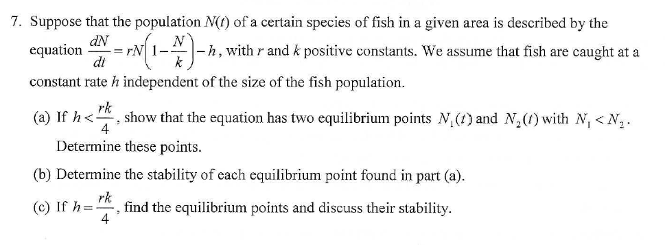 Solved Differential equations population question... Suppose | Chegg.com