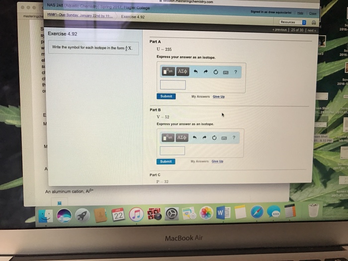 Solved Write the symbol for each isotope in the form A/Z X. | Chegg.com